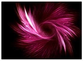 Obraz - růžová abstrakce (70x50 cm)