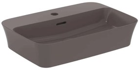 Ideal Standard Ipalyss - Umyvadlo na desku, 55x38 cm, s přepadem, otvor pro baterii, slate grey E2077V5