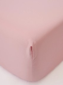 MK Lůžkoviny Saténové prostěradlo Diana 180 × 200 cm - starorůžová