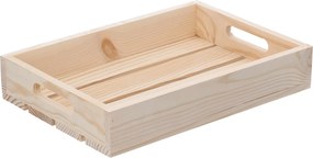 ČistéDřevo Dřevěná bedýnka 32 x 22 x 6 cm