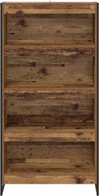 Knihovna 80 x 30 x 155 cm Kompozitní dřevo Staré dřevo 3403008