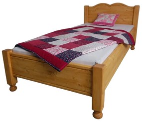 Dřevěná postel kamila 00610 bezbarvý vosk (3101) - unis-n