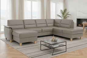 XXXLutz SEDACÍ SOUPRAVA, kůže, šedá Sit & More - Sedací soupravy - 000144033252