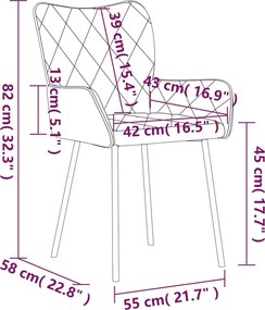 vidaXL Jídelní židle 2 ks textil [344832] Barva: Modrá