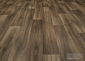 Breno PVC PURETEX Lime Oak 661D – tmavé dřevo, šíře 400 cm