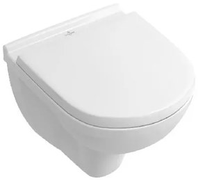 Villeroy & Boch O.novo - Závěsné WC Compact se sedátkem SoftClosing, DirectFlush, alpská bílá 5688HR01