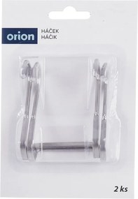 Závěsné háčky v sadě 2 ks nerezové ve stříbrné barvě – Orion