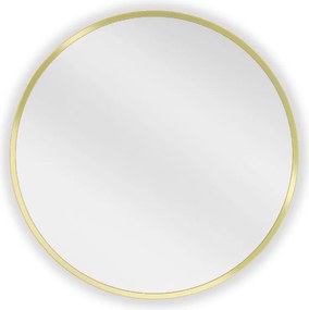 Mexen Loft kulaté koupelnové zrcadlo 30 cm, zlatý rám - 9850-030-030-000-50