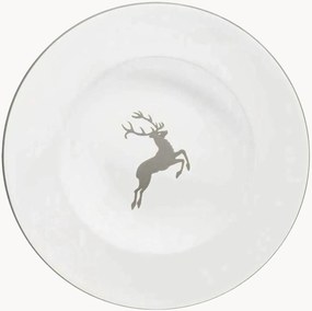 Ručně vyrobený talíř na těstoviny Gourmet Grey Deer
