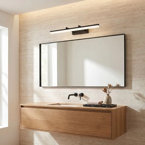 Toolight Rea, Koupelnové nástěnné LED svítidlo APP1879-1W 60cm BLACK, OSW-66034