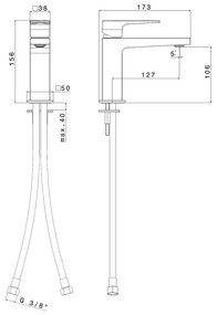Alpi Una - páková umyvadlová baterie bez odtokové garnitury, chrom 18176 / S