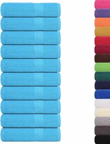 Ručníky do sprchy FROGN 10 ks tyrkysové 70x140 cm 360 g/m² 136979
