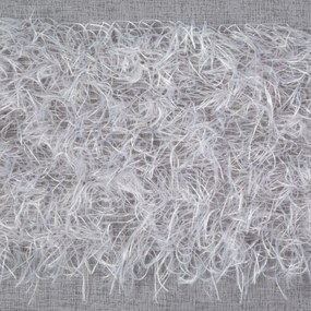 ZÁCLONA NA KROUŽCÍCH MARGARET 140X250 CM STŘÍBRNÁ
