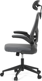 Ergonomická kancelářská židle ALEXANDRE - šedá síťovina