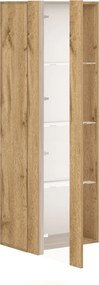 Závěsná vitrína Vivien 40 cm s LED osvětlením dub Wotan