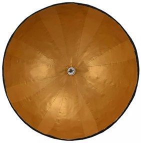 Závěsná lampa 50 cm Dekorhome Černá / zlatá