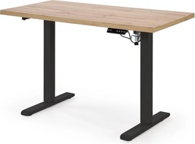 Výškově nastavitelný stůl B54 120 cm dub artisan/černý