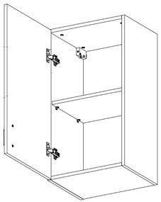 Sycylia | horní skříňka G30 | LEVÁ | andersen