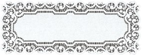 Žakárový ubrus - běhoun FELIPE různé rozměry bílá MyBestHome Rozměr: 100x40 cm