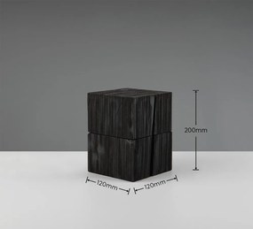 Černá stolní lampa (výška 16 cm) Treasure – Trio