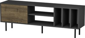 XXXLutz NÍZKÁ KOMODA, antracitová, barvy vlašských ořechů, 160/57/35 cm Livetastic - Online Only TV příslušenství - 000074001202
