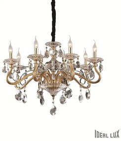 Závěsné svítidlo Ideal Lux Negresco SP8 oro 087764 zlaté 73,5cm