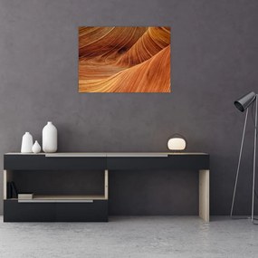 Skleněný obraz - Červený písek (70x50 cm)