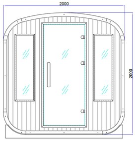 BPS-koupelny Zahradní kombinovaná sudová sauna 2v1  - Infrasauna + finská sauna 180x200, 4-6 osob
