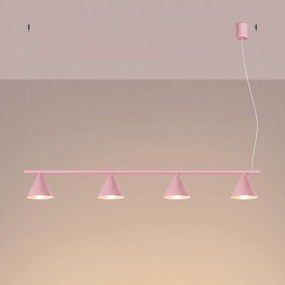 Sollux Lighting Lustr NOX 4L růžový