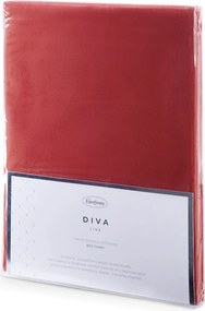SATÉNOVÉ PROSTĚRADLO DINA 200X220 CM ČERVENÉ