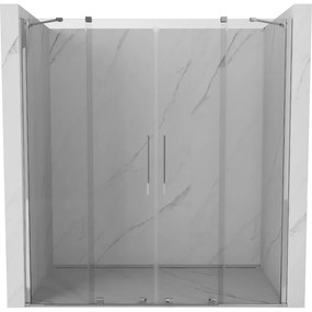 Mexen Velar Duo, posuvné dveře do otvoru 170x200 cm, 8mm čiré sklo, chromový profil, 871-170-000-02-01