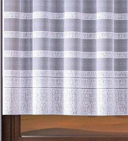 Forbyt,Hotová záclona nebo balkonový komplet, Karolína, bílá 200 x 250 cm