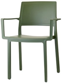 SCAB - Židle KATE s područkami - zelená