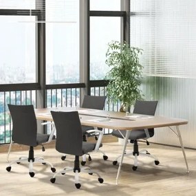 Vinsetto ergonomická a otočná kancelářská židle s nastavením výšky, 61x61x89-99 cm, tmavě šedá