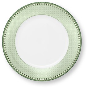 Pip Studio Lily & Lotus talíř Ø26,5cm, zelený (Talíř na hlavní chod)