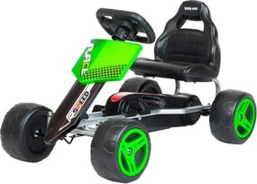 Dětská šlapací motokára Go-kart Baby Mix Speedy zelená