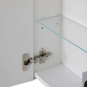 BPS-koupelny Zrcadlová skříňka závěsná s LED osvětlením Elite W 50 ZS