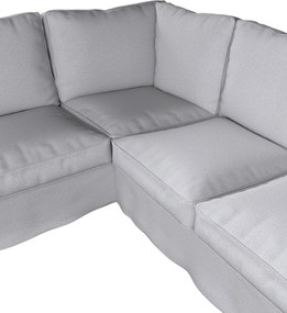 Potah na pohovku IKEA  Ektorp rohová barva šedá látka pletený vzor