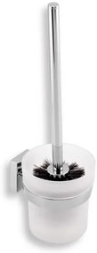 Novaservis Metalia 12 wc štětka x10 cm černá/chrom 0233,05 0233.05