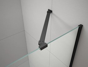 Gelco Trinity Black čtvercový sprchový kout 80 x 80 x 200 cm otevírací pravá černá sklo čiré GT5680-80CR-B