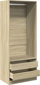 Šatní skříň dub sonoma 80 x 50 x 200 cm kompozitní dřevo 3307749