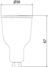 Mexen Nova, LED žárovka GU10, 12W, teplá - 3000K, 1260 lm - L108-GU10-1230-01