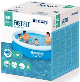 BESTWAY Fast Set Bazén 305 x 66 cm, bez filtrace 57456