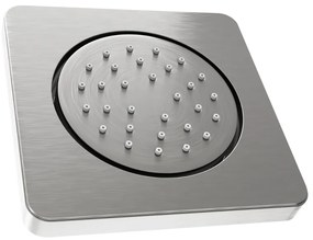 Mexen - podmítková sprchová tryska, čtvercová, 130x130 mm, grafitová, 79366-66