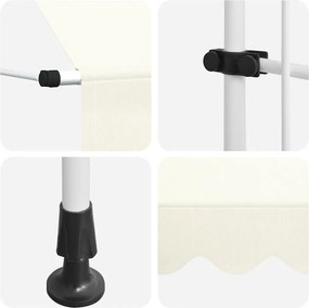 Ručně zatahovací markýza 150 cm krémová 143693
