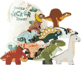 Le Toy Van Skládací věž Dinosauři / od 18 měsíců
