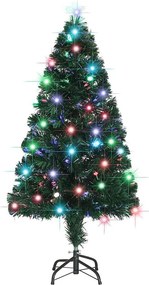 Předem osvětlený vánoční stromek se stojanem a LED 120 cm optické vlákno 284300