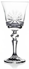 Bohemia Crystal Broušené sklenice na víno Laura 1S116/17002/170ml (set