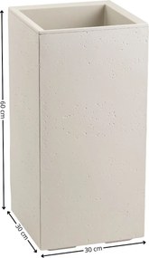 Květináč na kolečkách BETONIQUE 30x60 cm - výběr z 7 provedení
