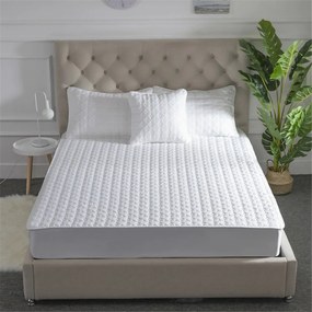 Napínací přehoz na postel, 4 barvy a různé velikosti Barva: Bílá, Velikost: 100x190x15 cm